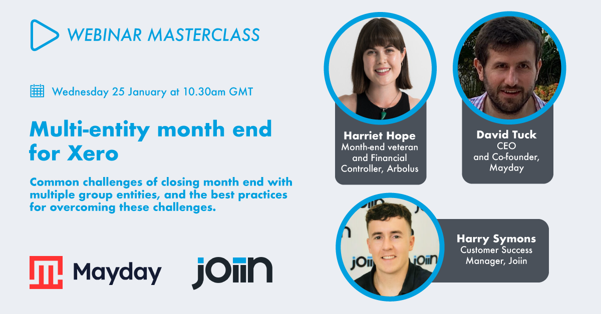 Webinar: Multi-entity month end for Xero - Joiin