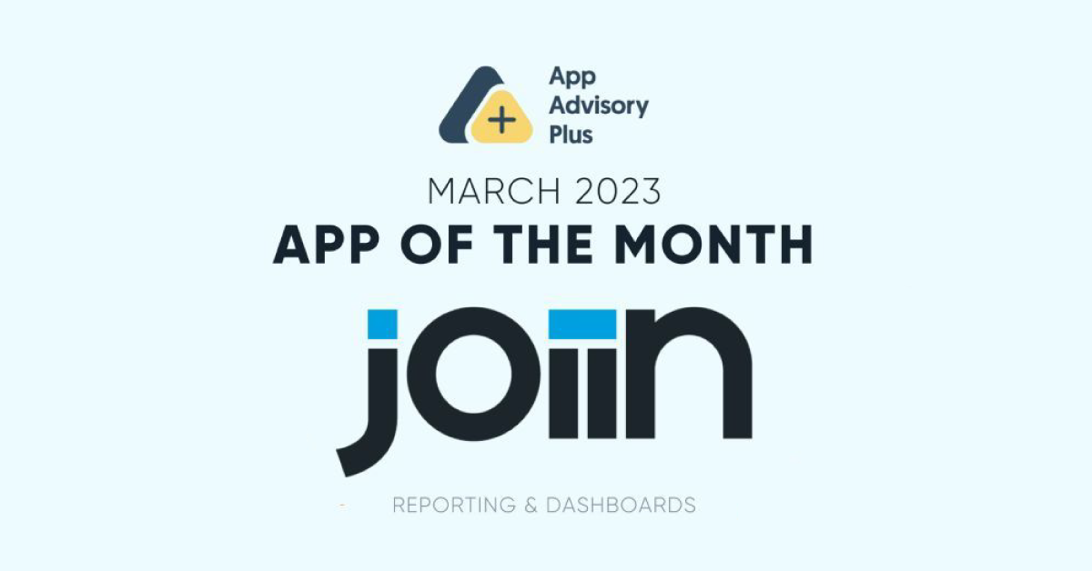 We're App Advisory Plus's App of the Month - Joiin